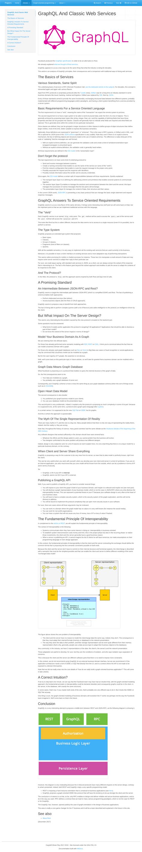 Pdf Graphql And Classic Web Services
