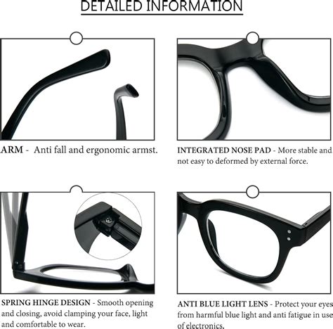Reavee 3 Pack Retro Oversized Reading Glasses For Women