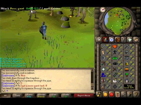 Runescape 2007 Moss Giants Slayer Guide Youtube