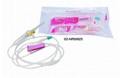 Nipro Pediatric infusion set Non DEHP ชดสายใหนำเกลอเดก สชมพ drops ml Sterile