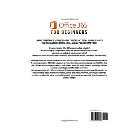 Buy Microsoft Office 365 For Beginners The Ultimate Guide To Using
