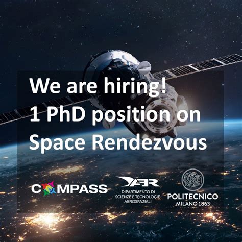 One Phd Position Open In Our Team On Space Autonomous Rendezvous In Low