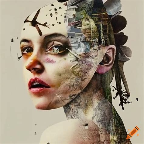 Hannah H Ch Collage With Photorealistic Images Of Women And Detailed