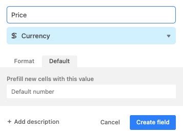 Currency Field