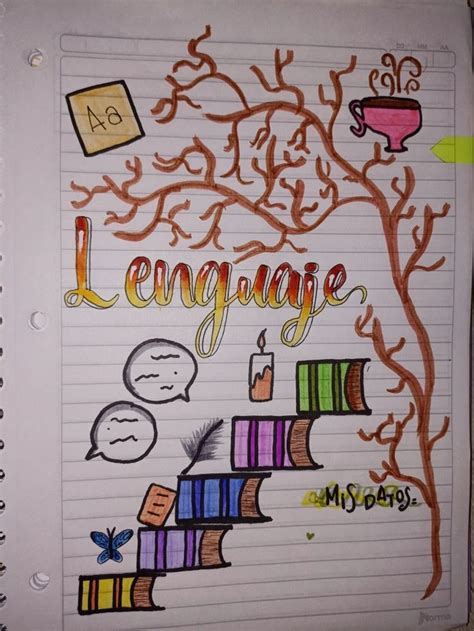 Portada De Lenguaje Caratulas Para Comunicacion Portadas Dibujos