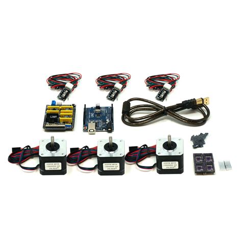 arduino uno compatible cnc kit w controller shield stepper motors