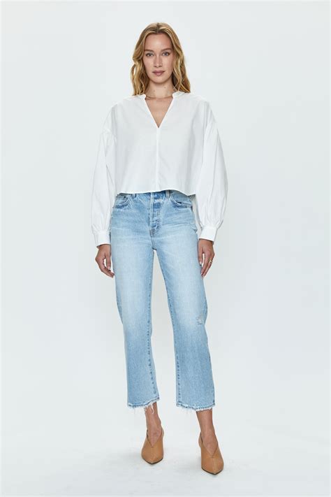 Cassie Super High Rise Straight Radiant Vintage Pistola Denim