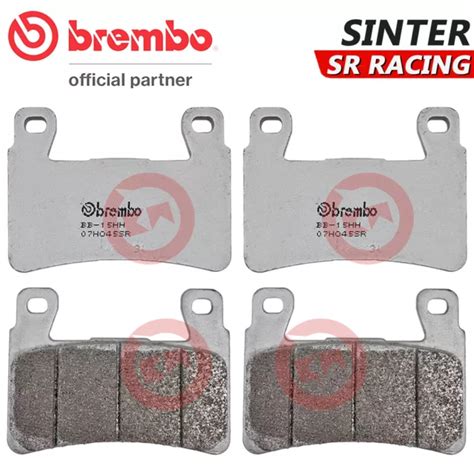 4 PASTIGLIE FRENO Anteriori Brembo Sinterizzate Stradali Honda Cbr 600