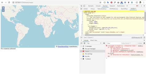 Geojson Openlayers 6 Example Box Selection Error Stack Overflow