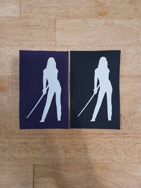 Kill Bill Silhouette Diy Punk Patch Etsy