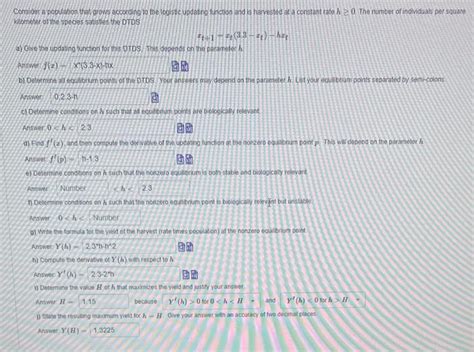 Solved A Give The Updating Function For This Dtds This