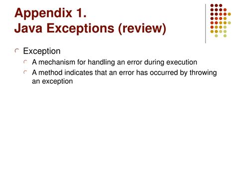 Ppt Java Exceptions And Adt Design Guide Powerpoint Presentation