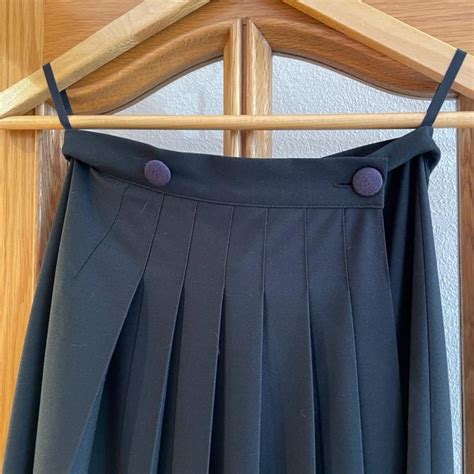 Sexy Vintage Black Pleated Skirt High Waisted Depop