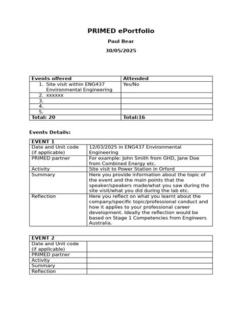 Example Eportfolio Word Pdf