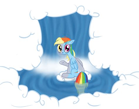 Derpy Hooves And Rainbow Dash Drawn By Qaxis Bronibooru