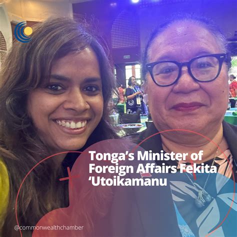 Commonwealth Chamber Of Commerces Ankita Yadav Meets Tongas Minister