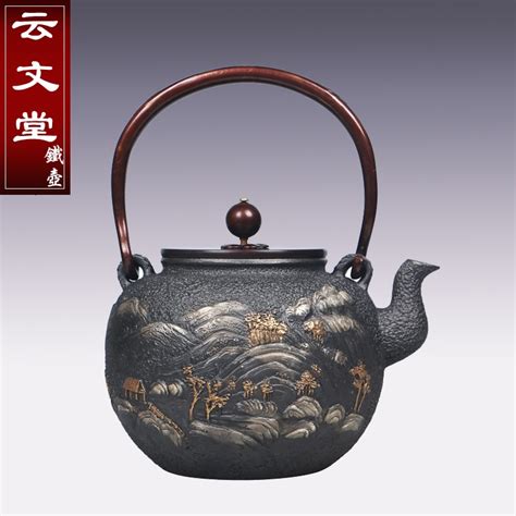 14l 고대 중국 회화 코팅되지 않은 주철 주전자 쿵푸 차 세트 끓는 주전자 특별 장식decorative