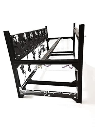 Mining Rig Frame GPU Stackable Preassemble Rig Aluminum Open Air Case For Crypto Coin Currency