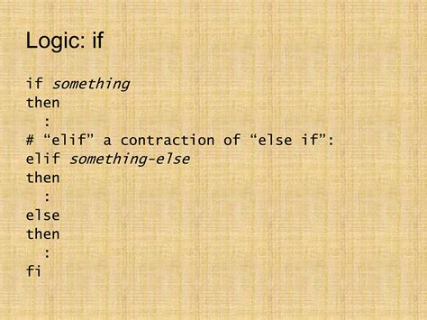 Unix Shell Scripting Basics Ppt