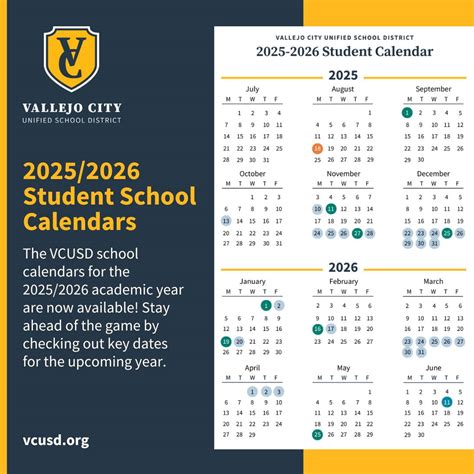 📅 The 20252026 Vallejo City Unified School District Facebook