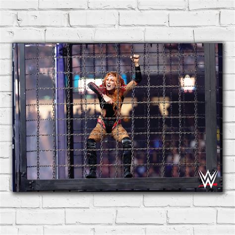 Wwe Print Elimination Chamber Becky Lynch Poster Wall Art