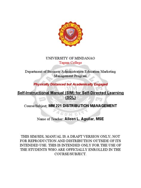 Distribution Management Sim Pdf Franchising Retail