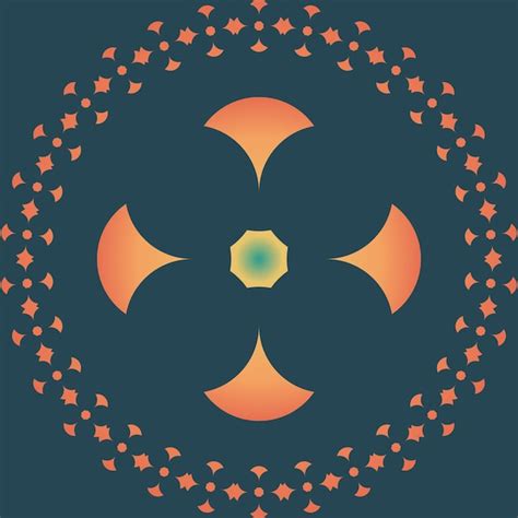 Premium Vector Decorative Flower Frame Shape