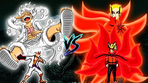 Luffy Gear 5 Vs Baryon Naruto V1 In Jump Force Mugen Youtube