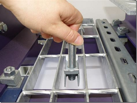 Attach Handrail Uprights To Floor Grating Simplified Building