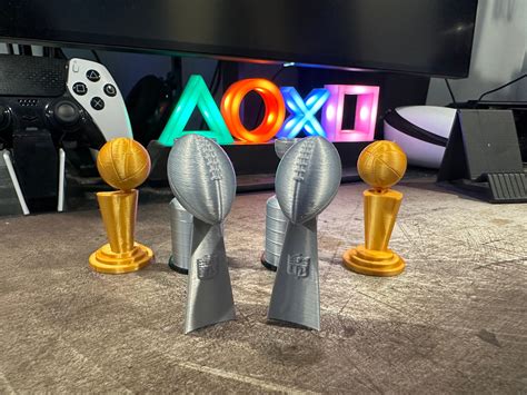Mini 3d Printed Lombardi Trophies 2 Pack 25 Inches Etsy