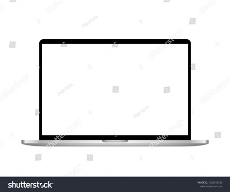 Realistic Desktop Computer Template Modern Gadget Vector De Stock