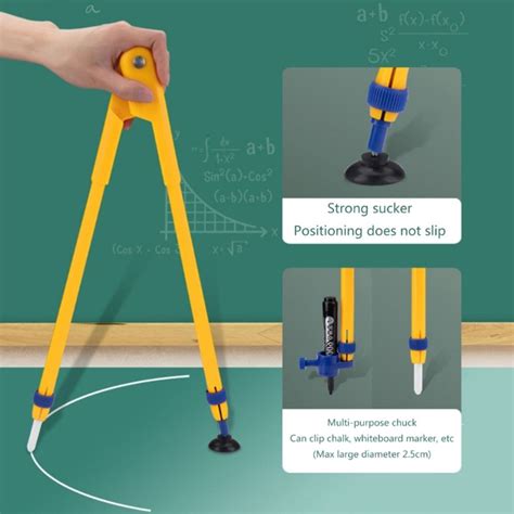 Wittee Triangular Ruler Multifunction Large Angle Protractor For