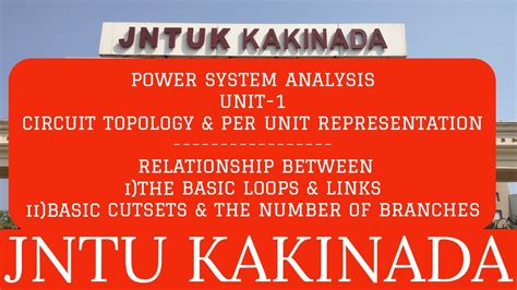 Power System Analysis Tutorials Unit Basic Loops Links Basic