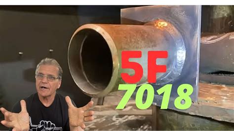 7018 Stick Welding Tube To Plate 5f Youtube