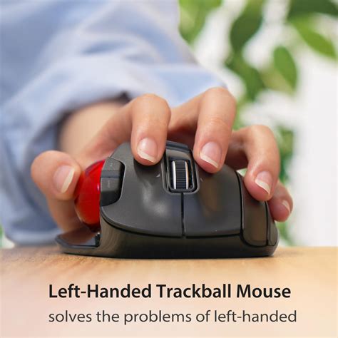 Mua Ex G Left Handed Trackball Mouse 24 Ghz Usb Wireless Ergonomic