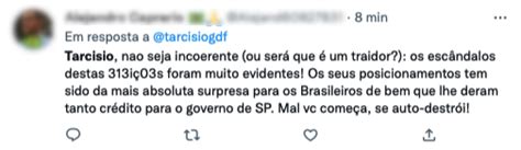 Nunca Fui Bolsonarista Raiz Tarcísio Revolta Apoiadores No Twitter