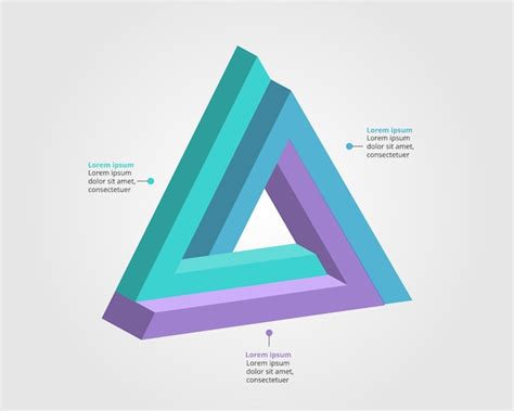 Premium Vector Triangle Chart Template For Infographic For