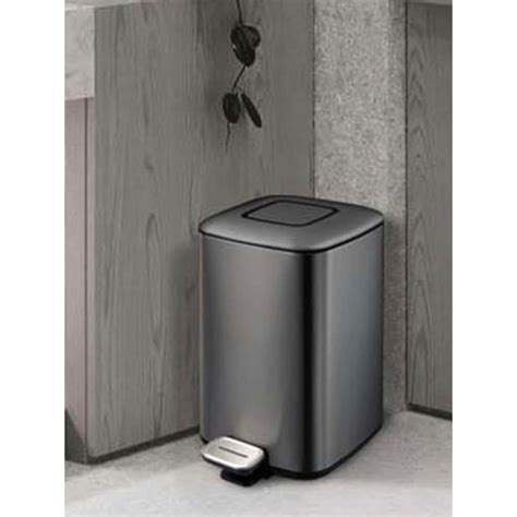Buy Obsessions Stainless Steel Step Dustbin With Deodorizer Compartment