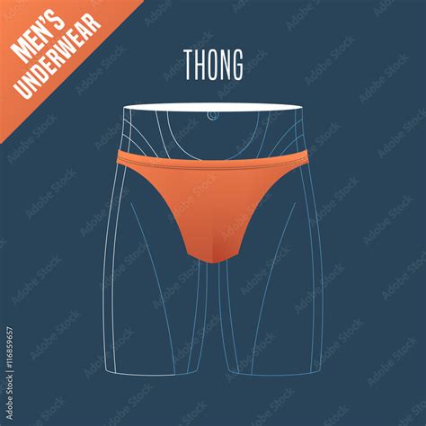 Men S Underwear Vector Illustration Stock Vector Adobe Stock