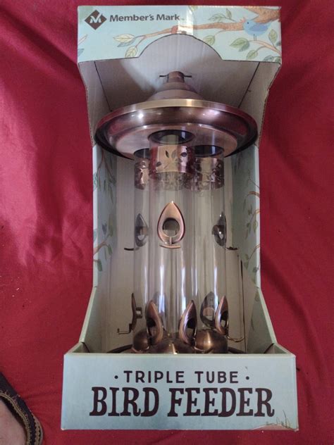 Triple Tube Plastic Tube Bird Feeder Bird