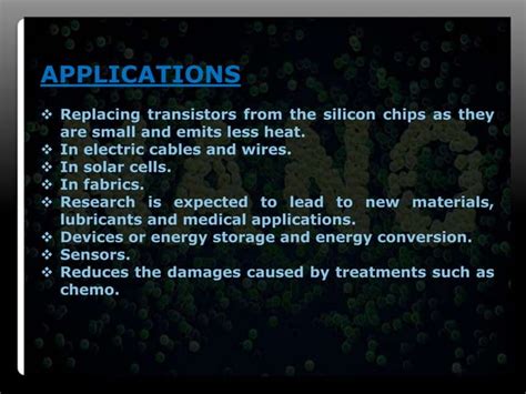 Nanotechnology Ppt PPTX Chemistry Science