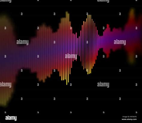 Speech Recognition Technology Or Sound Recording Concept Multicolor Sound Waves Stock Vector