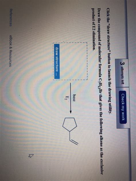 Solved Attempts Left Check My Work Click The Draw Chegg