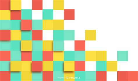 Colorful Square Tile Background Design Vector Download