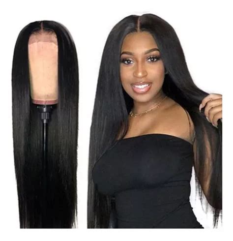 Peruca De Cabelo Humano Reto De 26 Polegadas Ren Front Wig