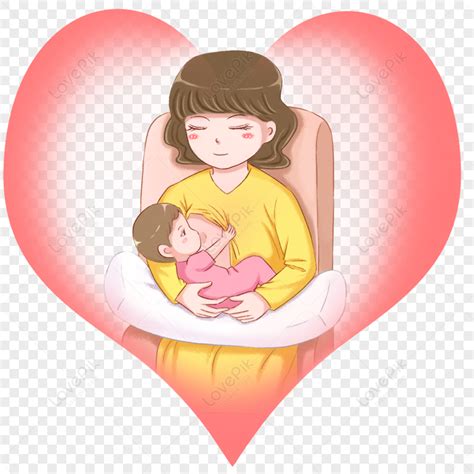 모유 수유 Png 일러스트 무료 다운로드 Lovepik