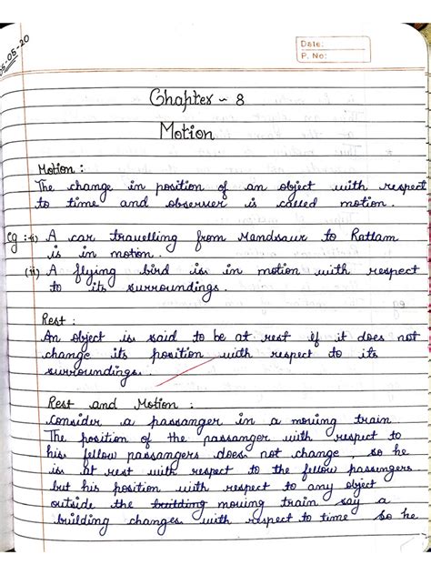 Class 9 Motion Notes Pdf