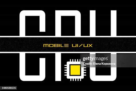 Nanotechnology Concept In Flat Style Processor Central Processing Unit