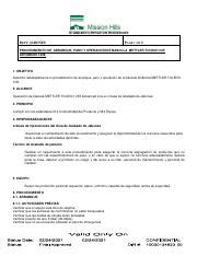 Procedimiento De Arranque Paro Y Operaci N De B Scula Mettler Toledo L