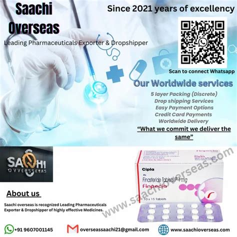 Finasteride Tablets Usp 1 Mg At Best Price In Nagpur By Saachi Overseas
